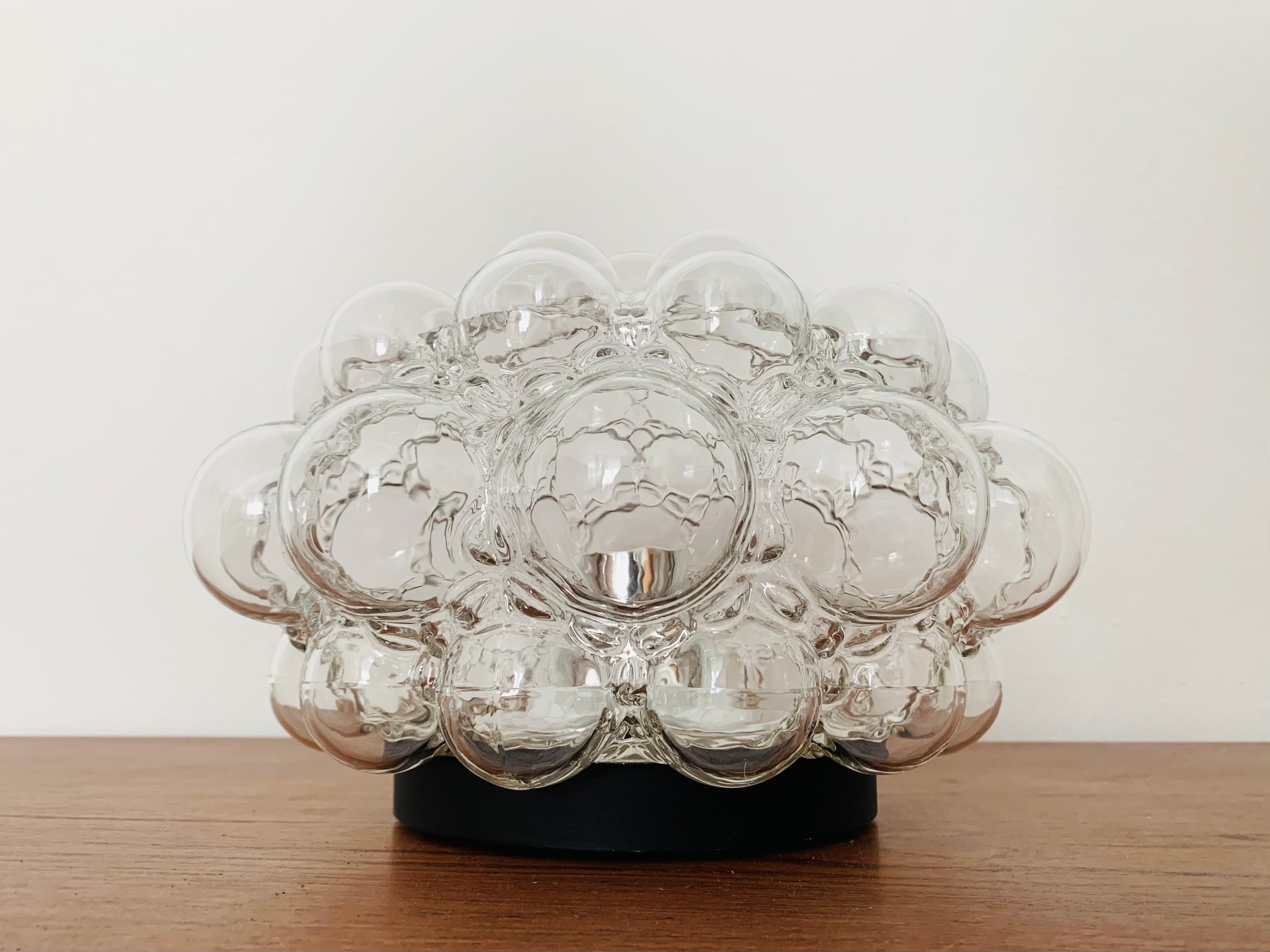 Bubble Glass Wall Lamp or Flush Light by Helena Tynell for Glashütte ...