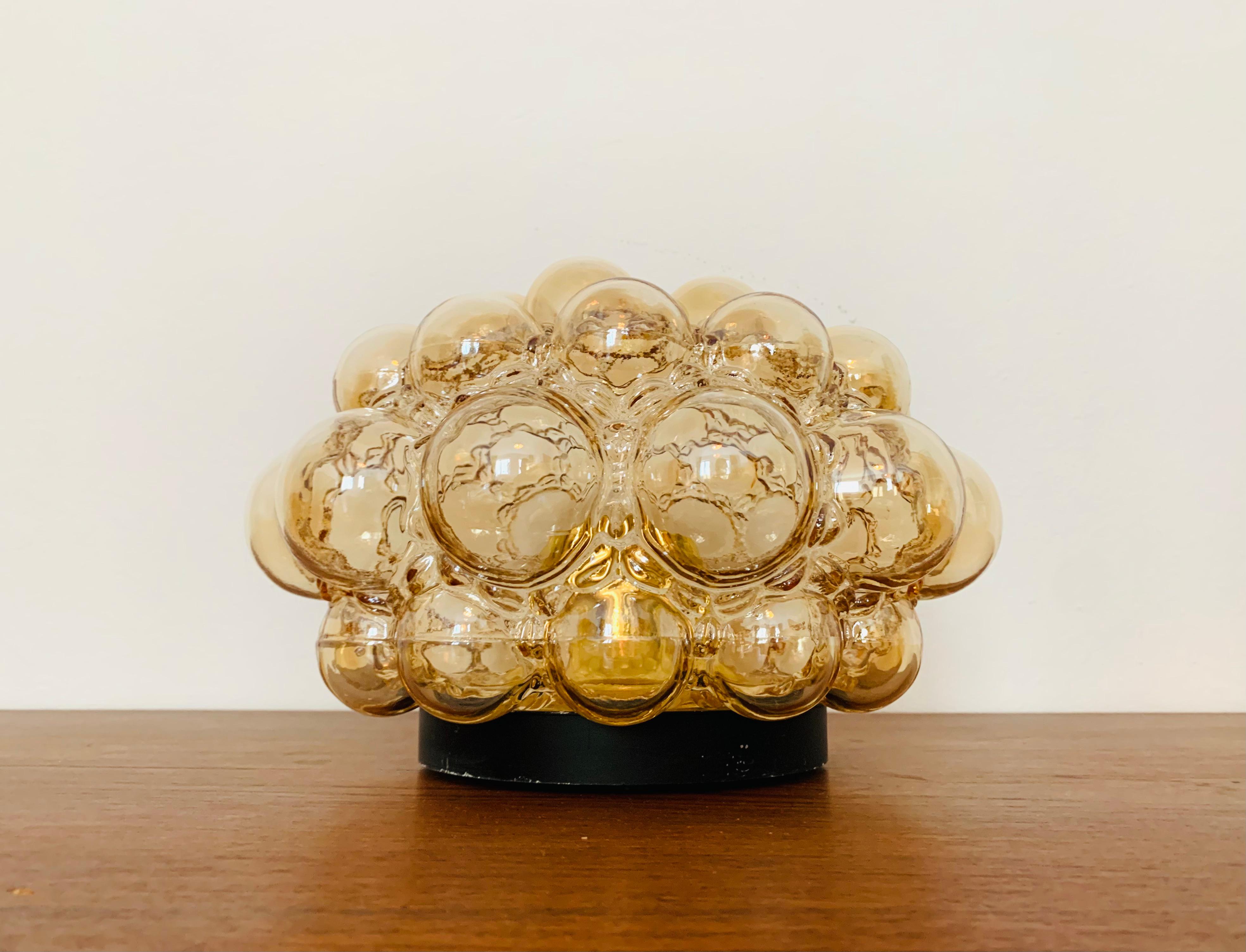 Bubble Glass Wall Lamp or Flush Light by Helena Tynell for Glashütte ...