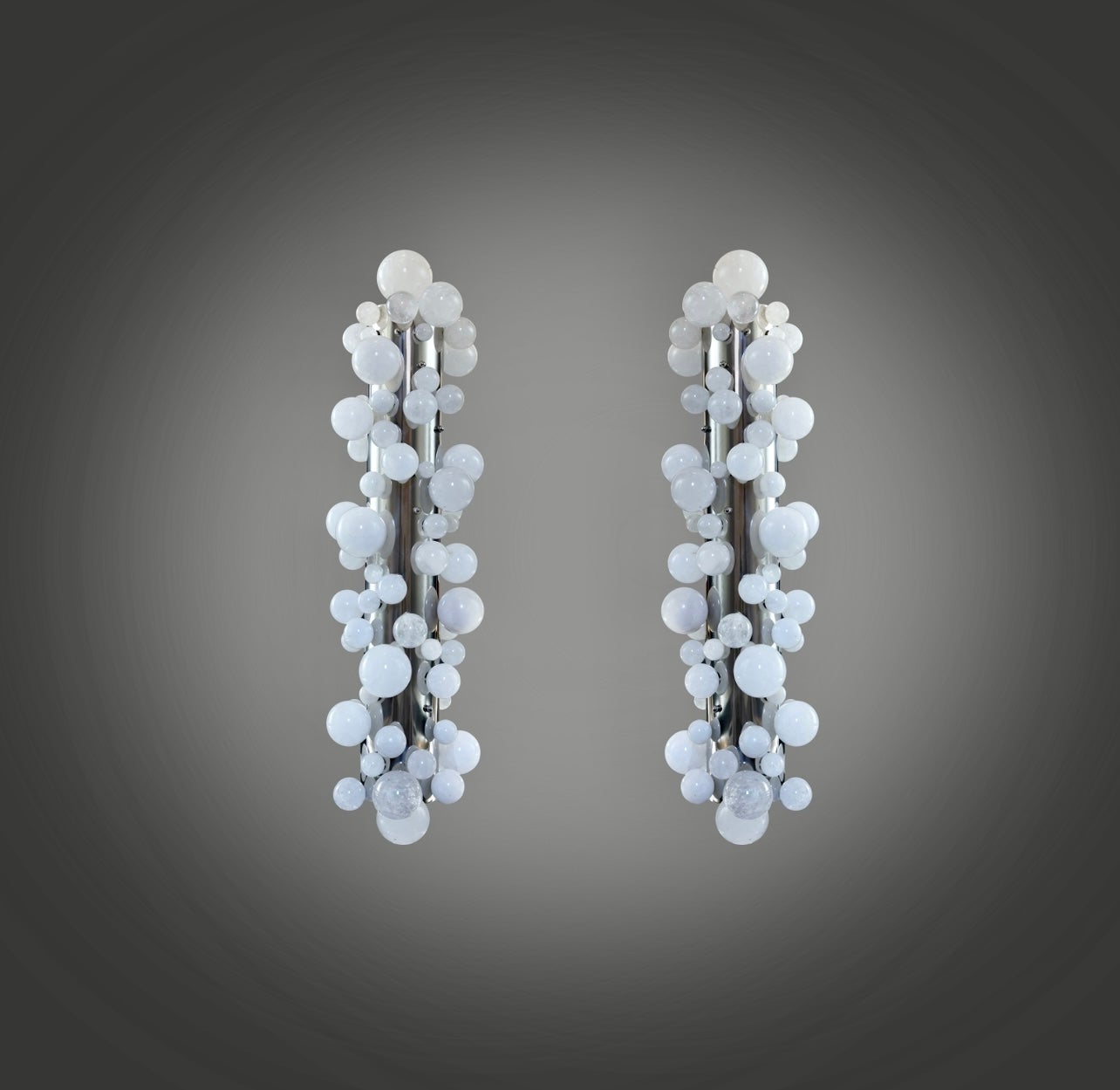 Bubble Rock Crystal Sconces by Phoenix at 1stDibs