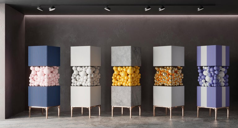 Bubbles Cabinet with Brass Legs, Amazing Design for Your Interior For ...