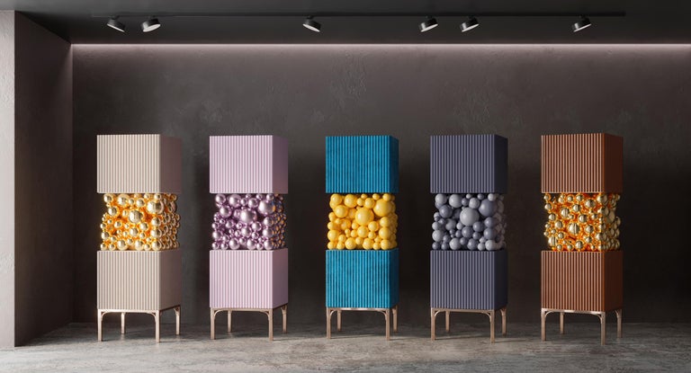 Bubbles Cabinet with Brass Legs, Amazing Design for Your Interior For ...