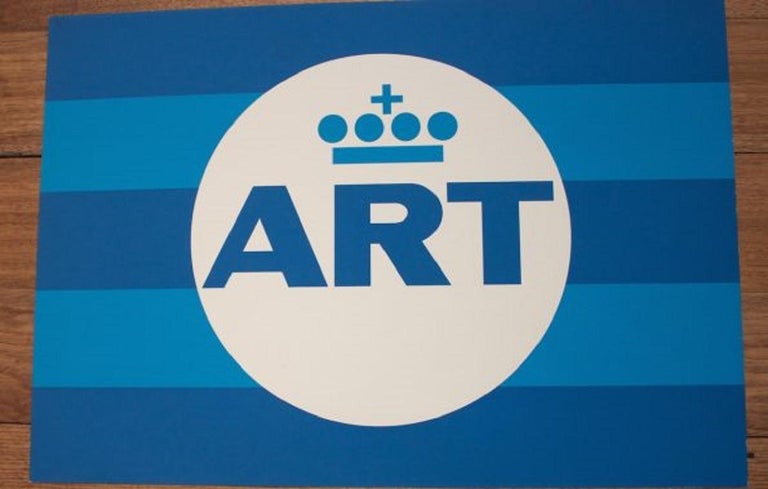 Bucan Art 1972 Blue Original Vintage Poster at 1stDibs