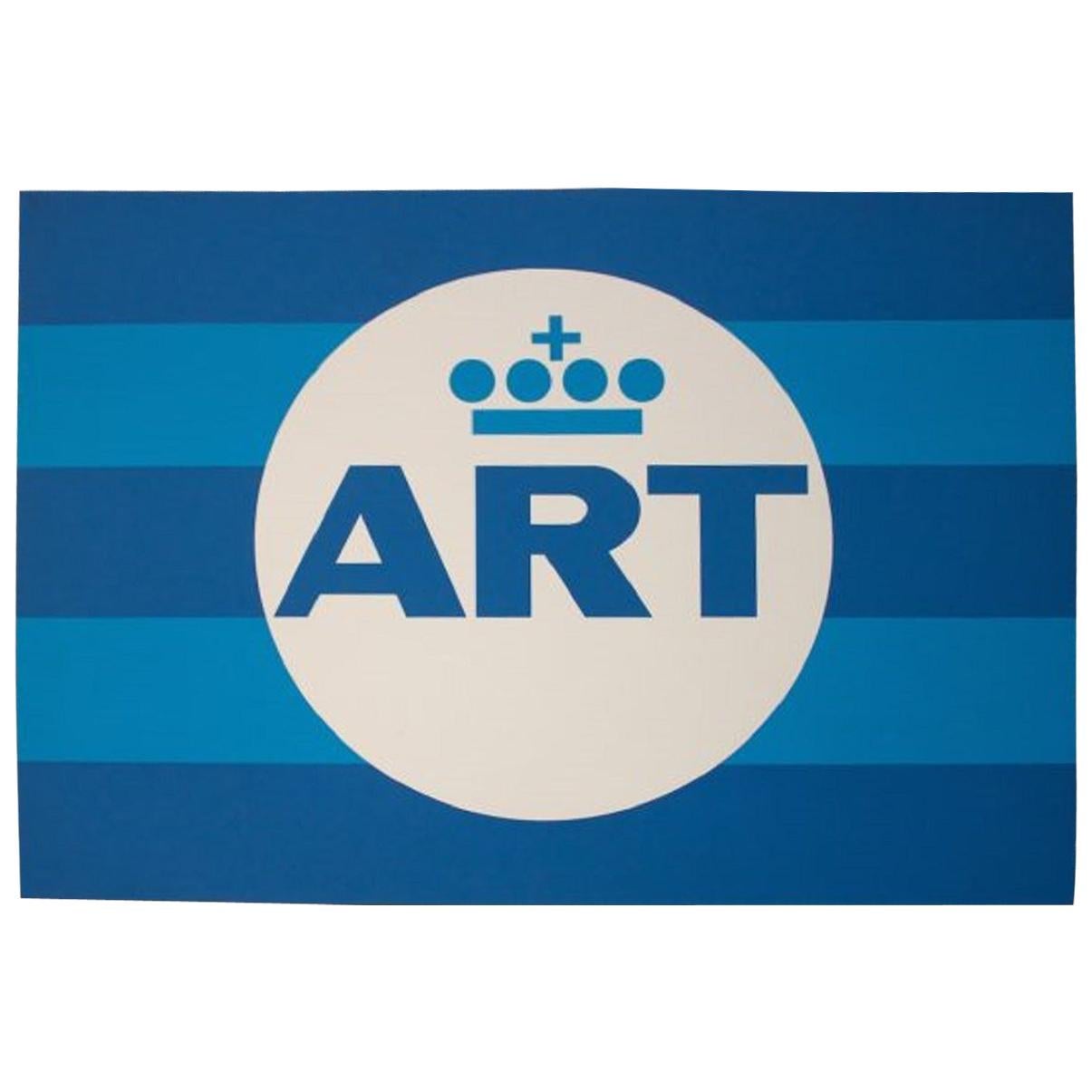 Bucan Art 1972 Blue Original Vintage Poster at 1stDibs