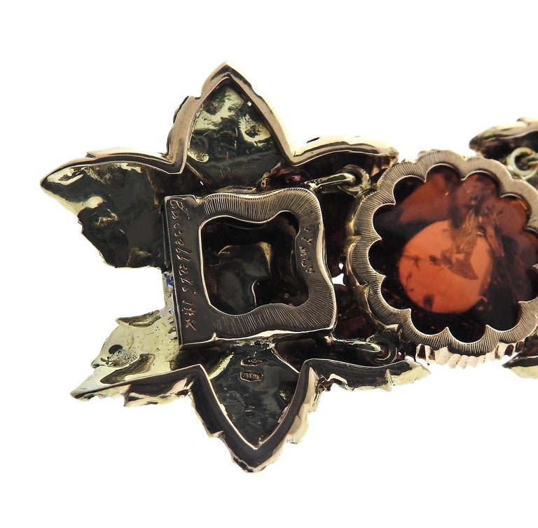 Buccellati Amber Gold Leaf Bracelet For Sale at 1stDibs