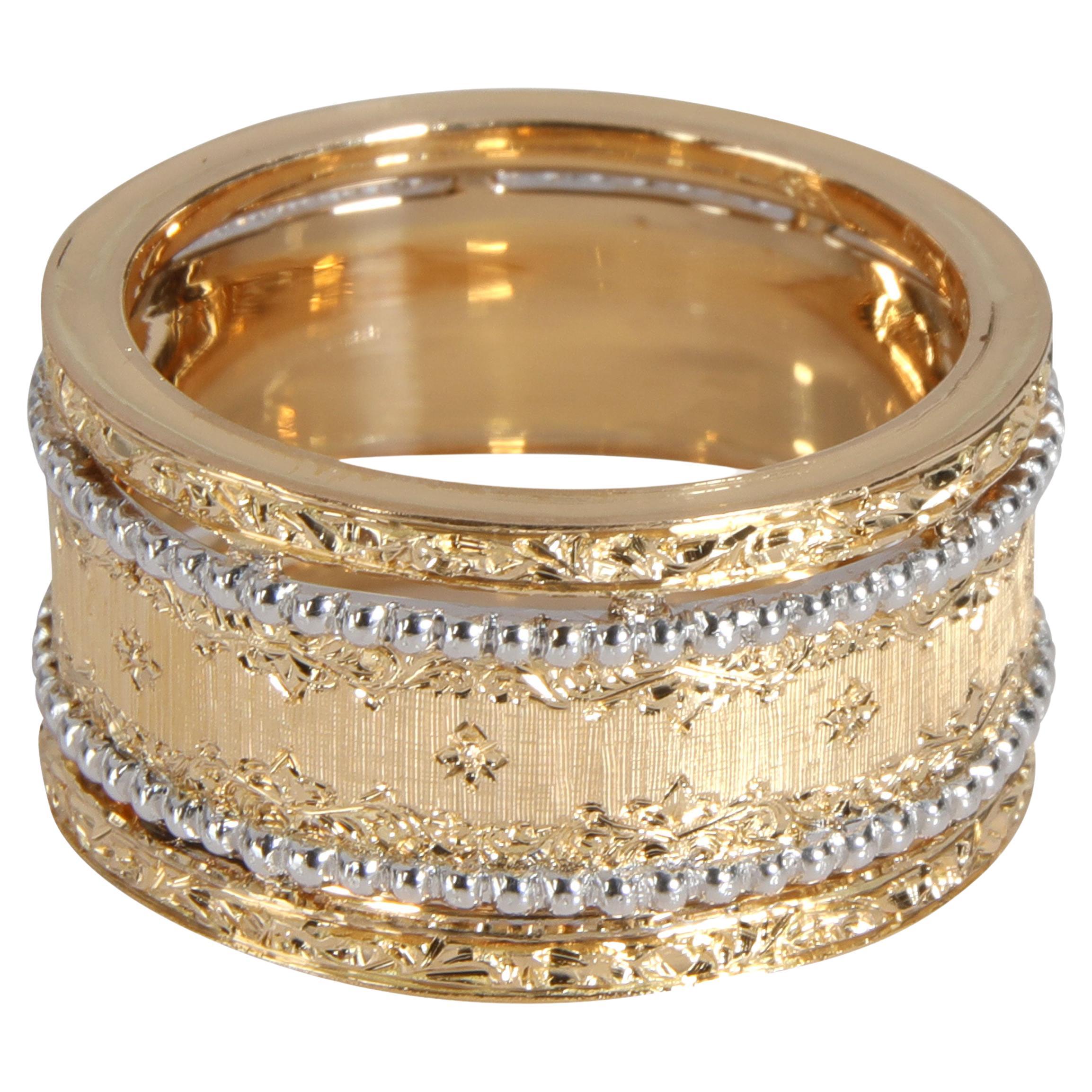 Buccellati Leaf Pattern Gold Eternity Band at 1stDibs