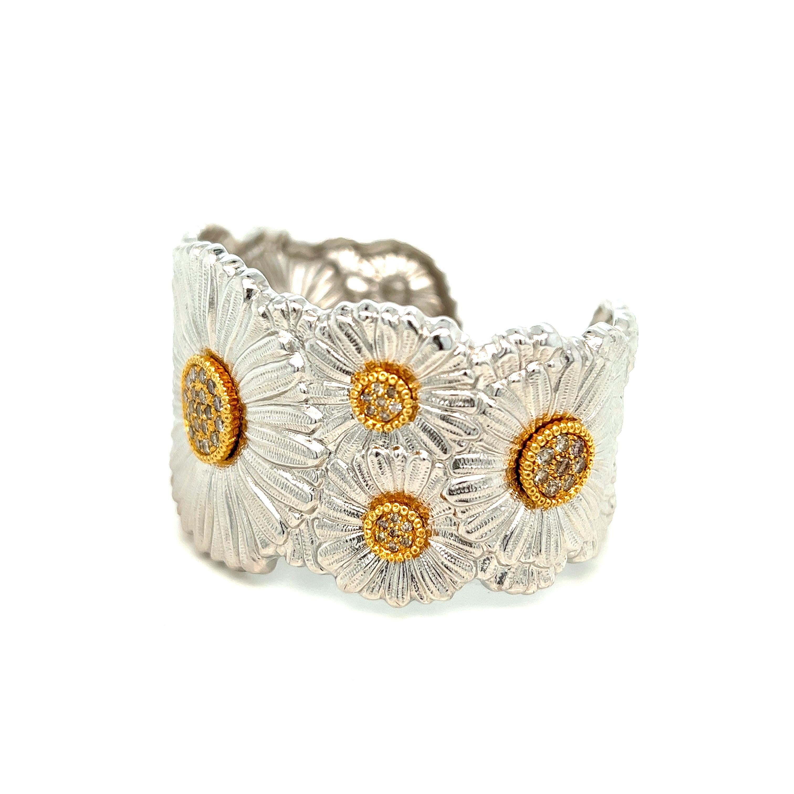 Buccellati Blossoms Diamond Cuff Bracelet at 1stDibs | buccellati ...