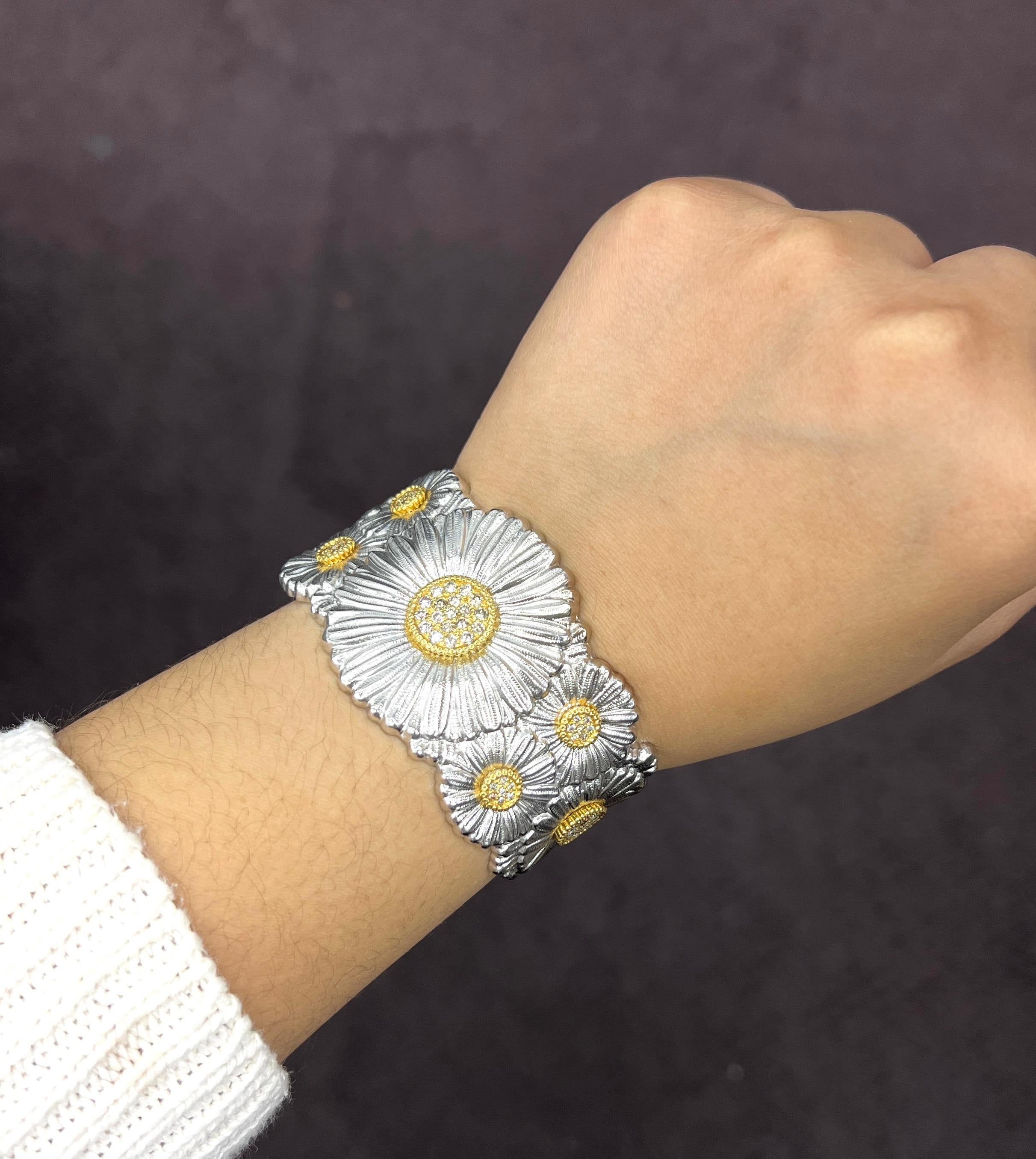 Buccellati Blossoms Diamond Cuff Bracelet at 1stDibs | buccellati ...