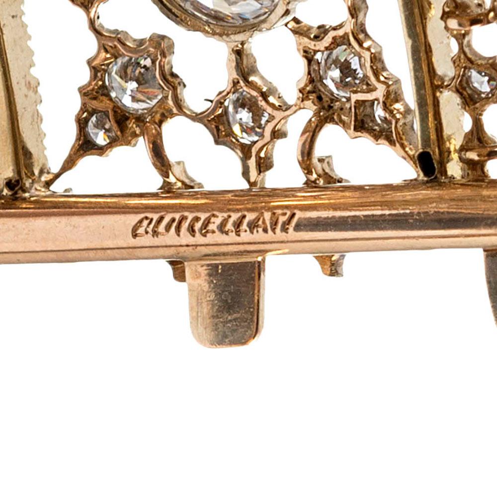 Buccellati circa 1960 Diamond Cuff with Certificate at 1stDibs