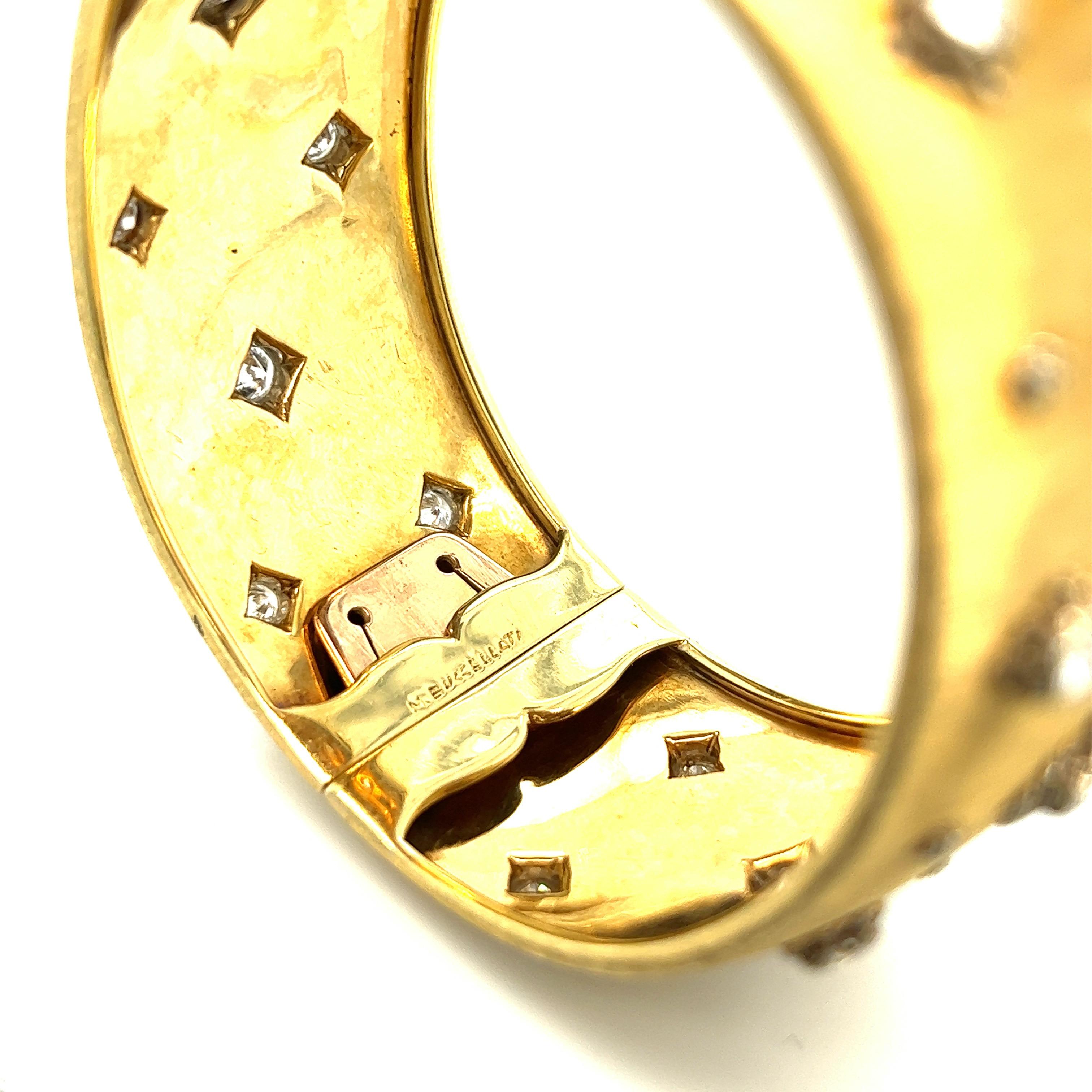 Buccellati Diamond gold Bangle Bracelet For Sale at 1stDibs ...