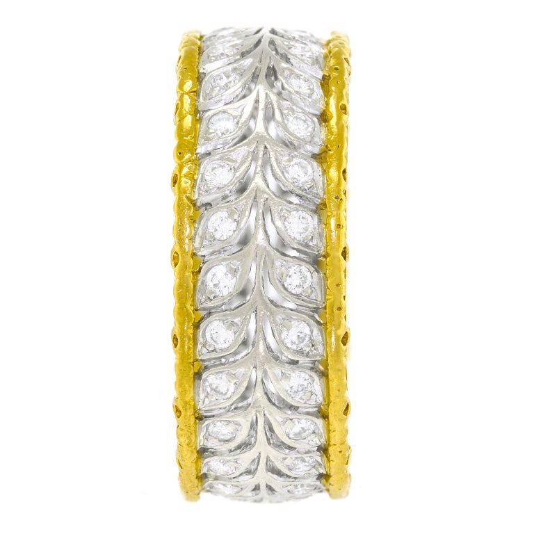 Buccellati Diamond-Set "Ramage" Band For Sale at 1stDibs