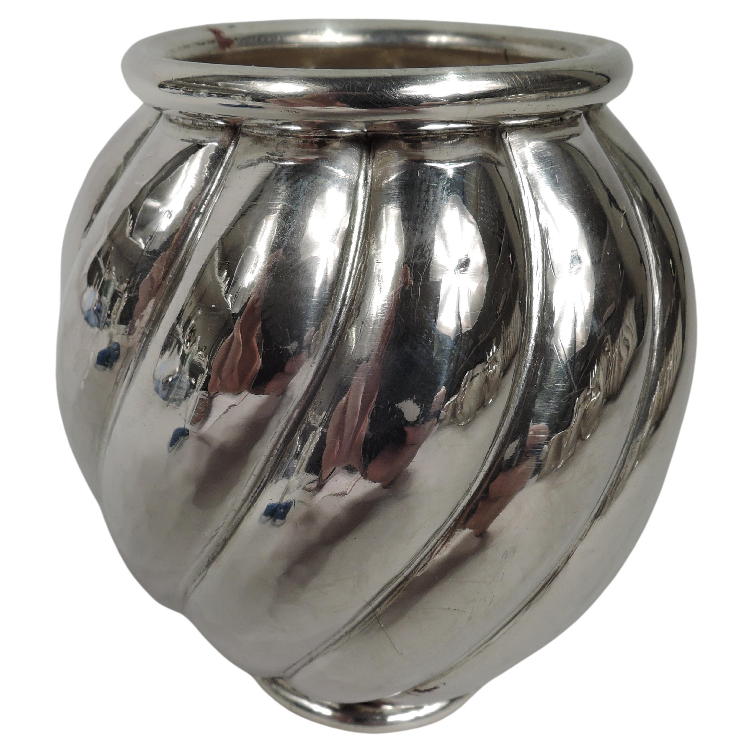 Buccellati Italian Modern Classical Sterling Silver Bud Vase For Sale ...