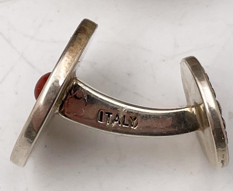 Buccellati Italian Pair of Sterling Silver Cufflinks in Floral Design ...