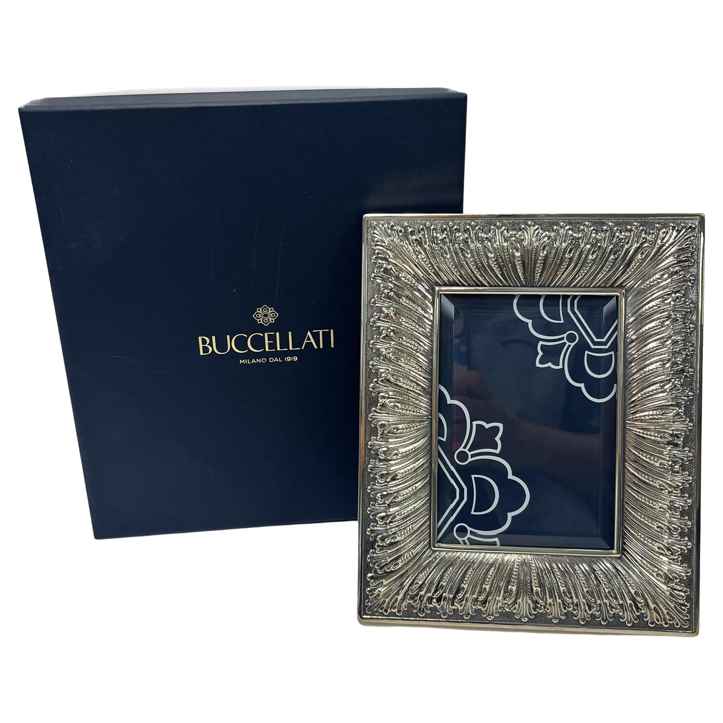 Cadre photo italien en forme de feuille en argent sterling de ...