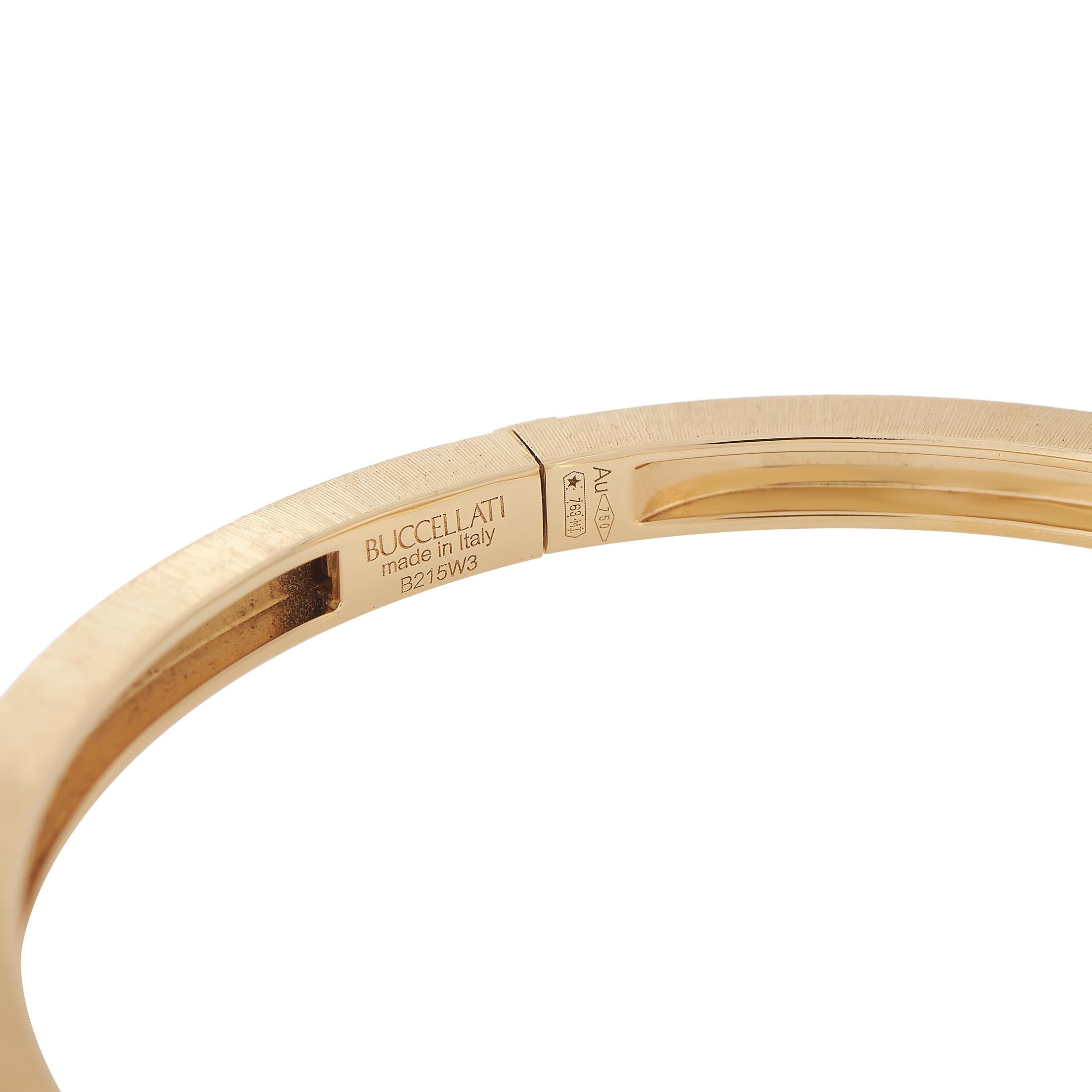 Buccellati Macri 18K Yellow Gold Bangle Bracelet at 1stDibs ...