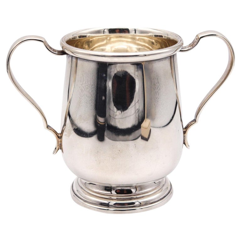 Buccellati Milano Double Handle Cup Vase In Solid .925 Sterling Silver ...