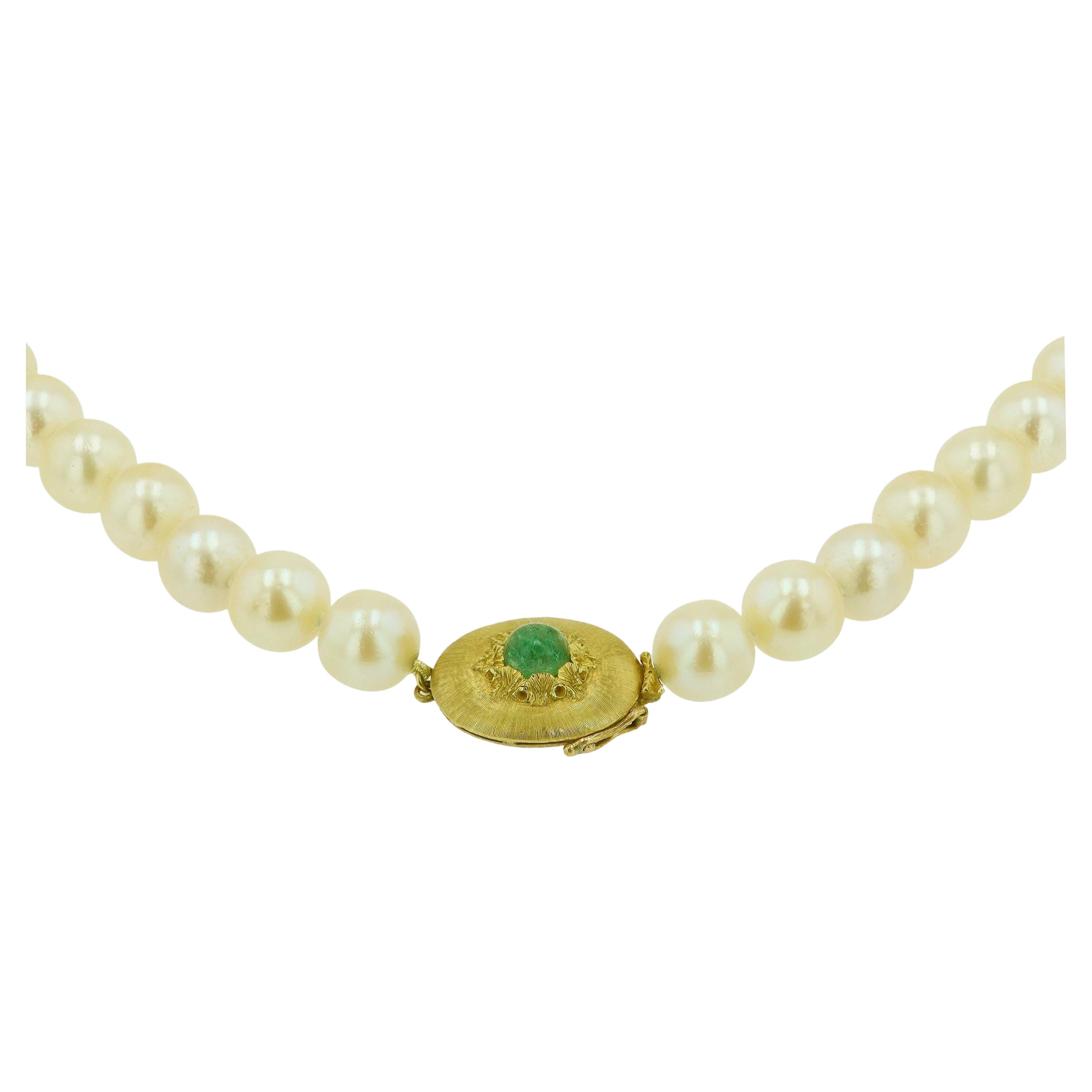 Buccellati Gold Pearl Leaf Necklace at 1stDibs | buccellati leaf necklace