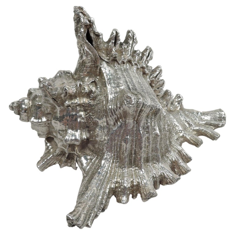 Buccellati Italian Silver Conch Seashell For Sale at 1stDibs