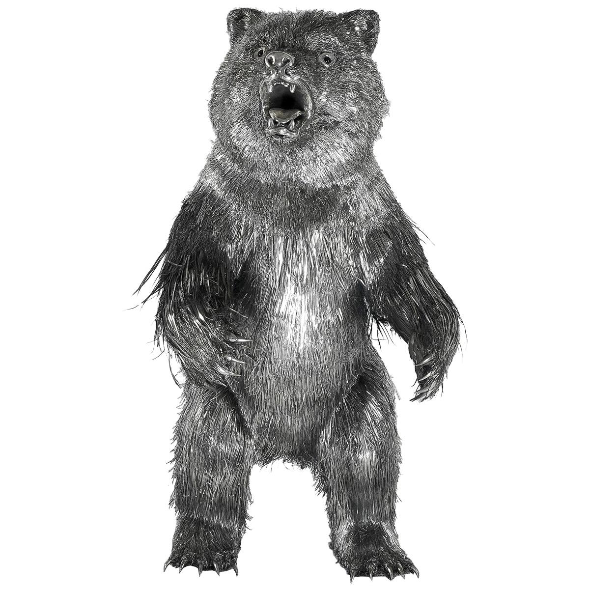 Buccellati Silver Furry Animals Bear For Sale at 1stDibs