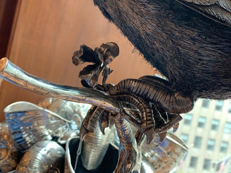 Buccellati Silver Furry Animals Parrot Lapis Lazuli For Sale at 1stDibs