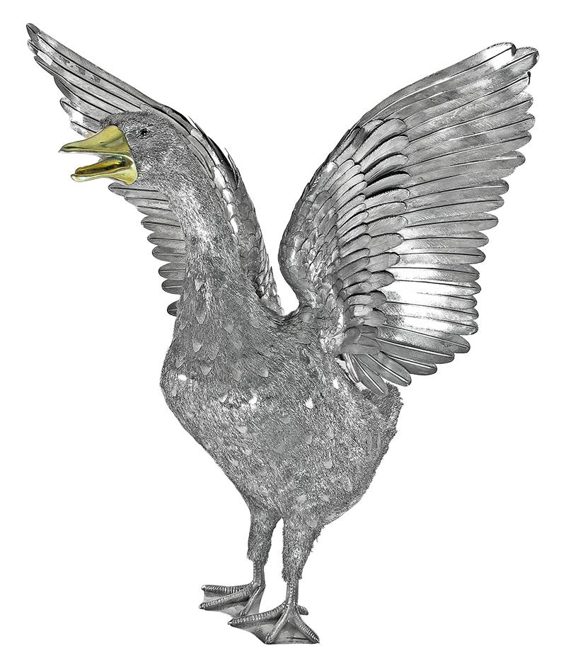 Buccellati Silver Furry Animals Swan Pair For Sale at 1stDibs | swan ...