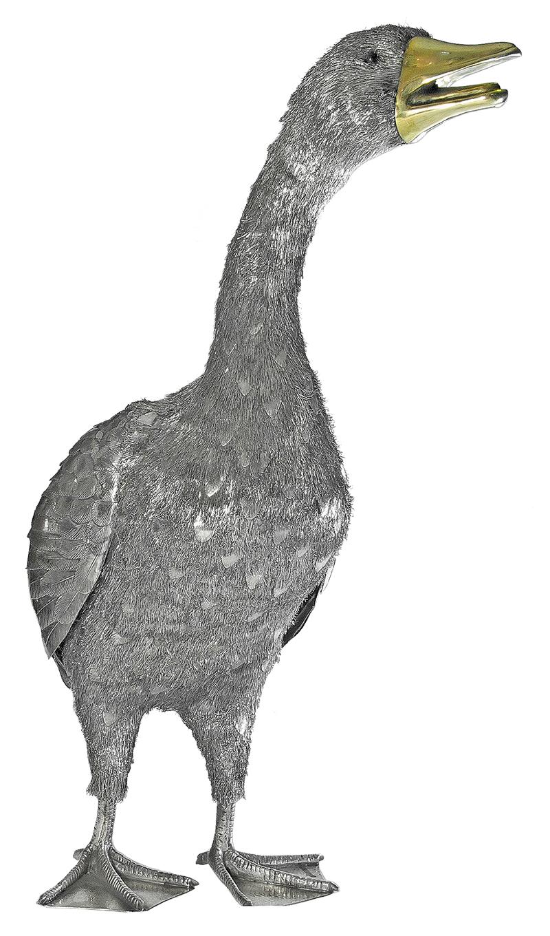 Buccellati Silver Furry Animals Swan Pair For Sale at 1stDibs | swan ...