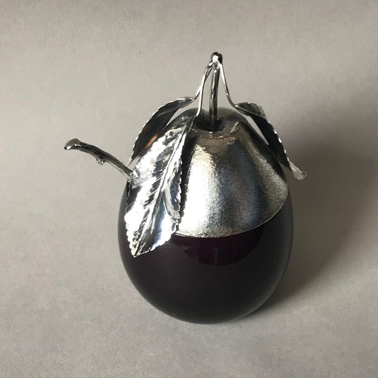 Buccellati Sterling Silver Jam Jar with Spoon For Sale at 1stDibs