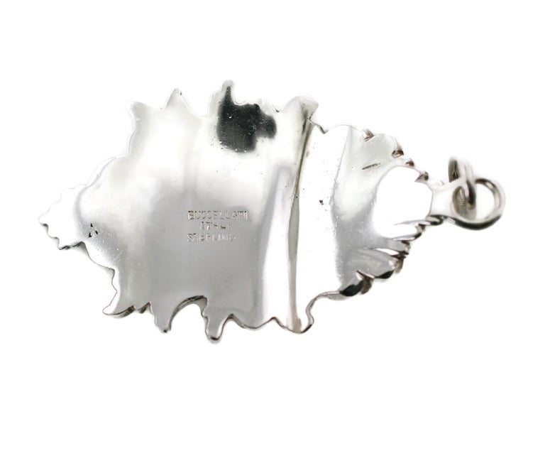 Buccellati Sterling Silver Maschera Ligorica Pendant For Sale at 1stdibs