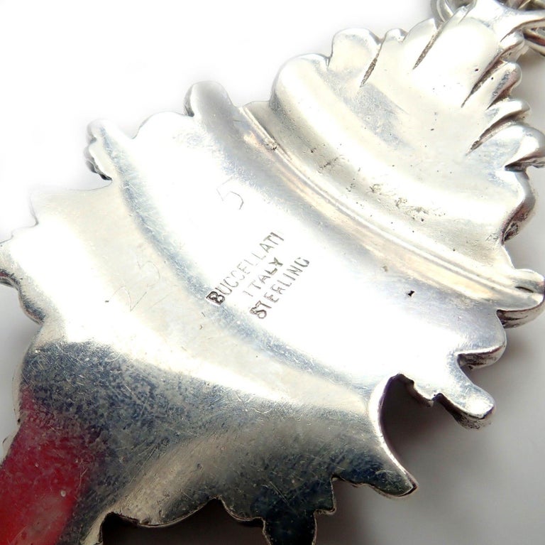 Buccellati Sterling Silver Poseidon Pendant Long Chain Necklace at ...