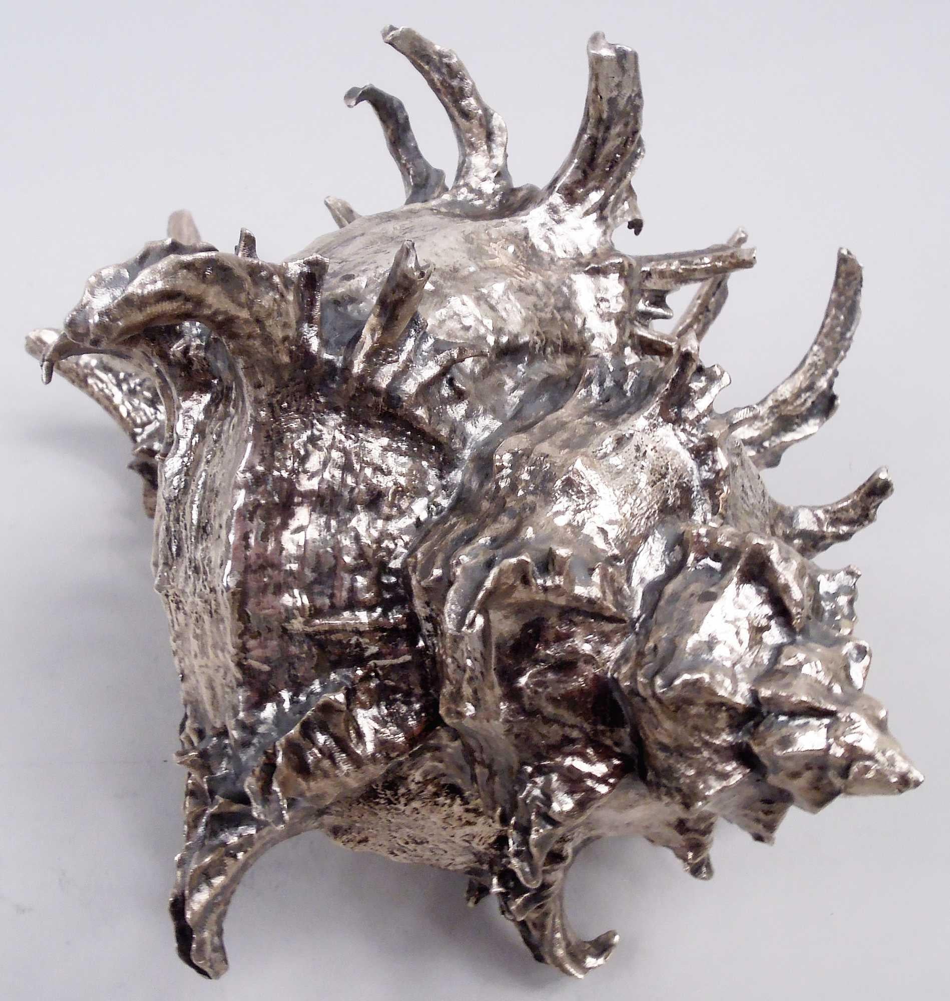 Buccellati Sterling Silver Spikily Realistic Conch Seashell For Sale at ...