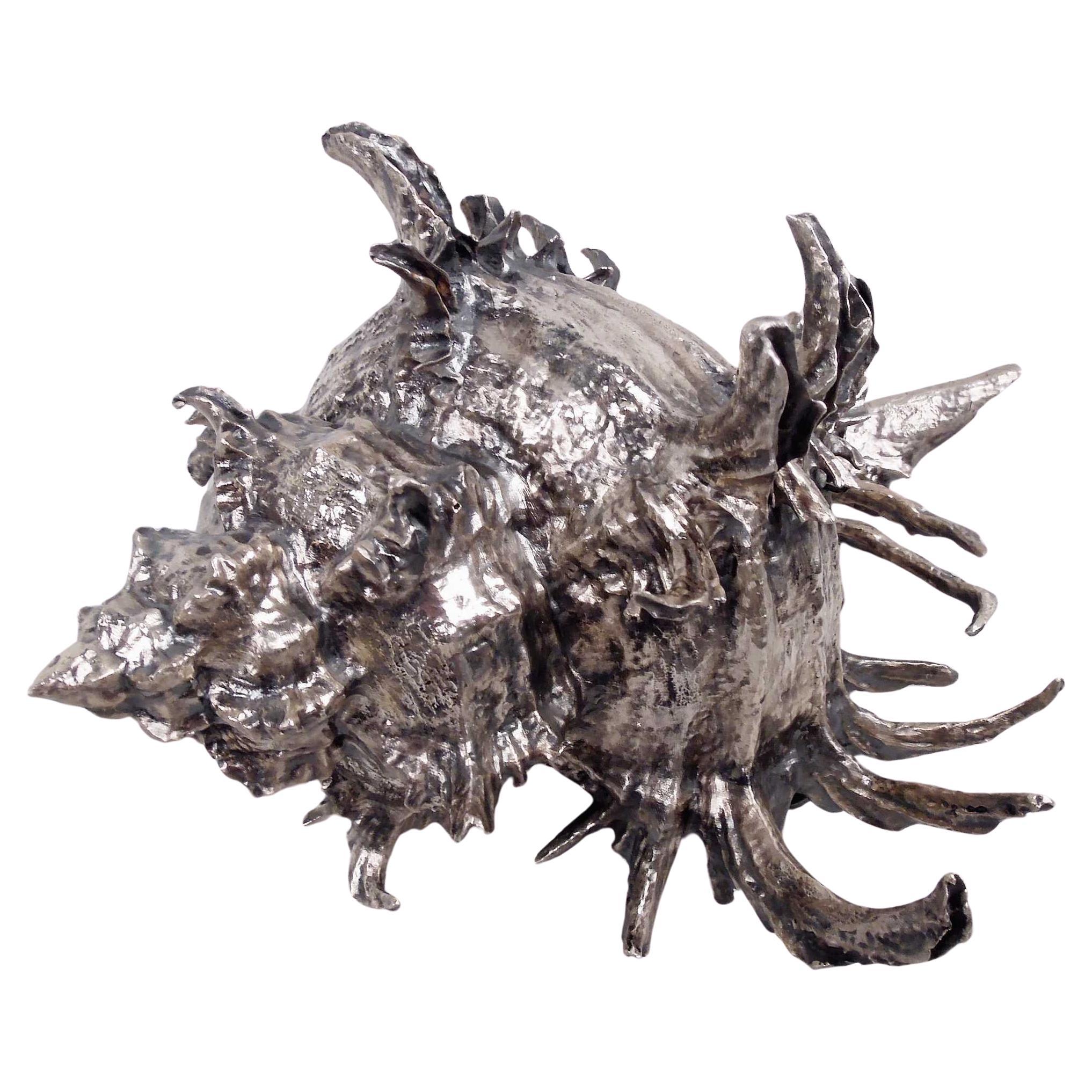 Buccellati Sterling Silver Spikily Realistic Conch Seashell For Sale at ...