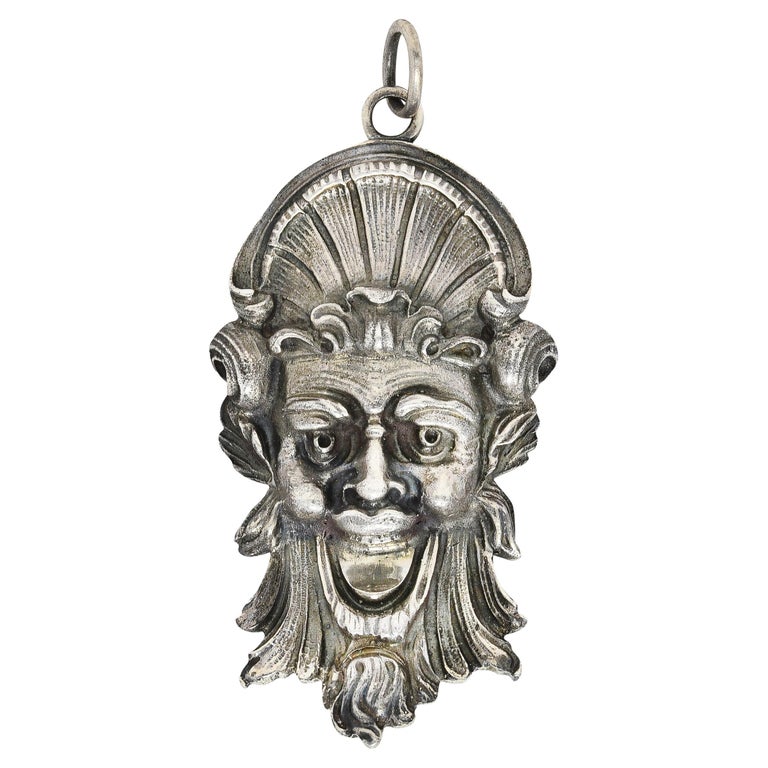 Buccellati Sterling Sterling Silver Maschera Ligorica Mask Vintage ...