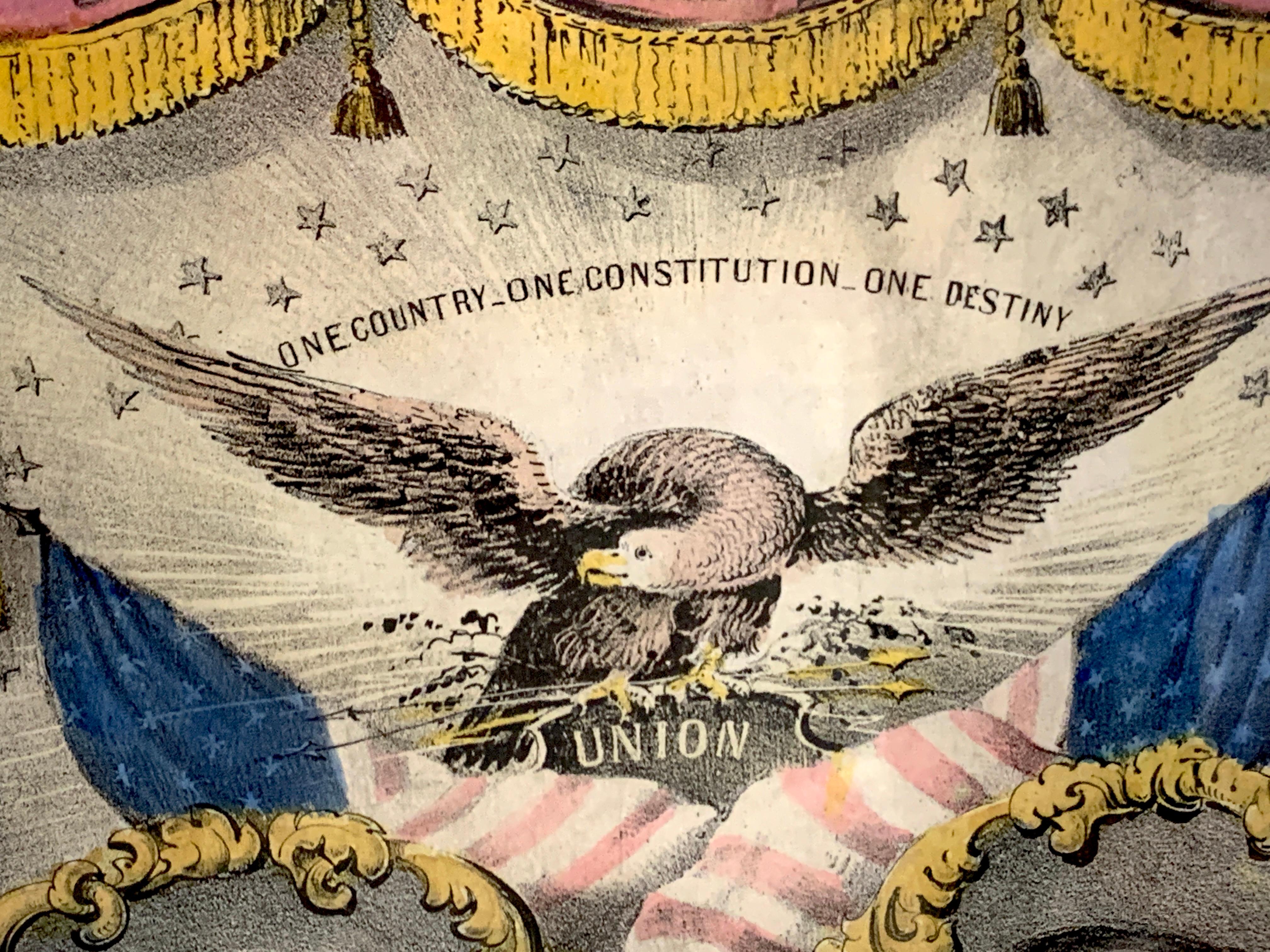 Buchanan and Breckenridge, 1856 Grand National Democratic Banner, by N ...