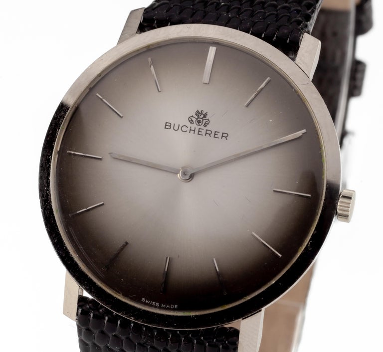 Bucherer 18k White Gold Hand-Winding Watch with Original Box 2545 For ...