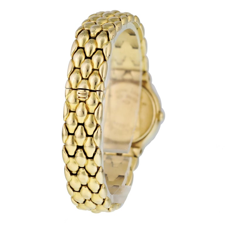 Bucherer Medea Pearl Dial Yellow Gold Ladies Watch at 1stDibs