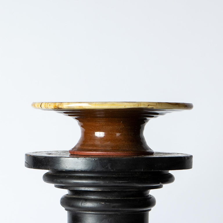 Buckley Pottery Agate Ware Cake Stand, Early 20th Century For Sale at ...