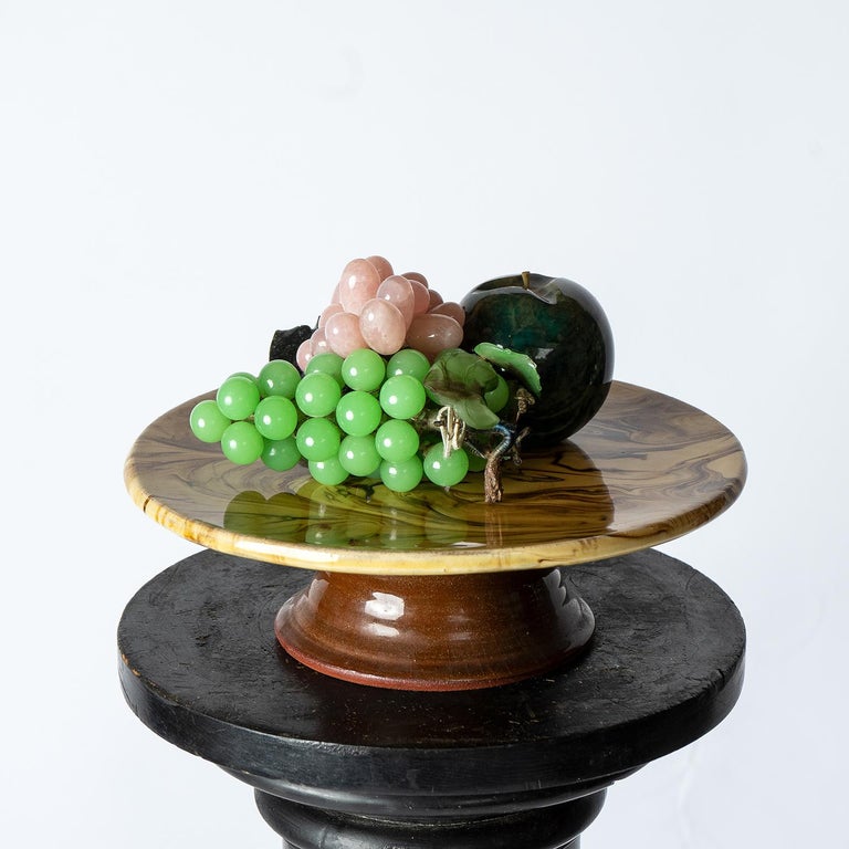 Buckley Pottery Agate Ware Cake Stand, Early 20th Century For Sale at ...