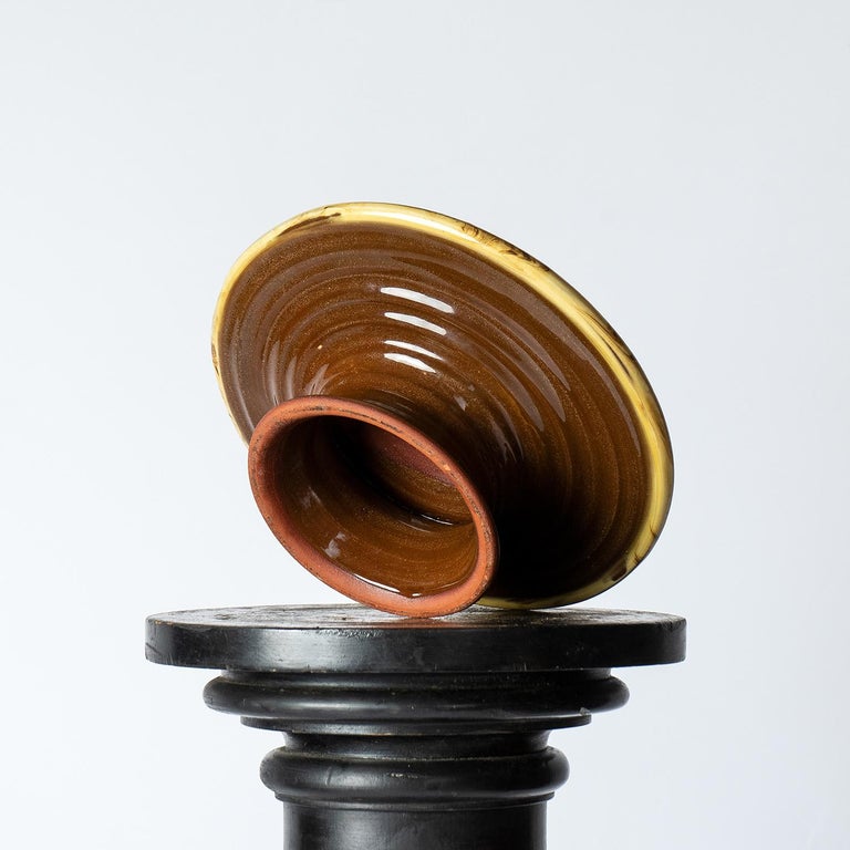 Buckley Pottery Agate Ware Cake Stand, Early 20th Century For Sale at ...