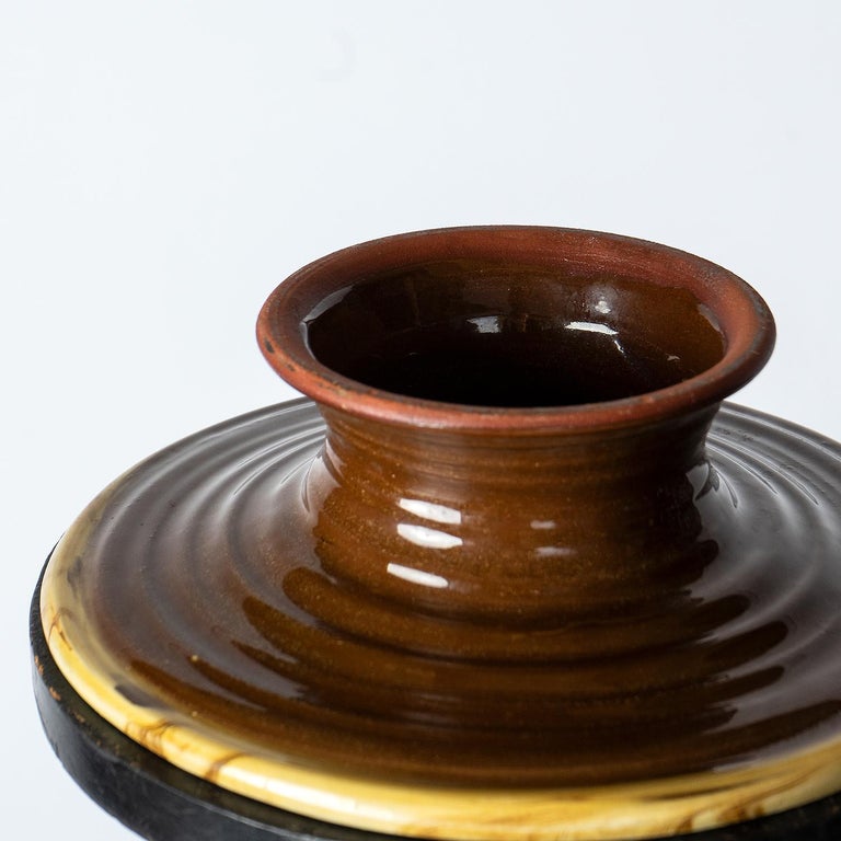 Buckley Pottery Agate Ware Cake Stand, Early 20th Century For Sale at ...