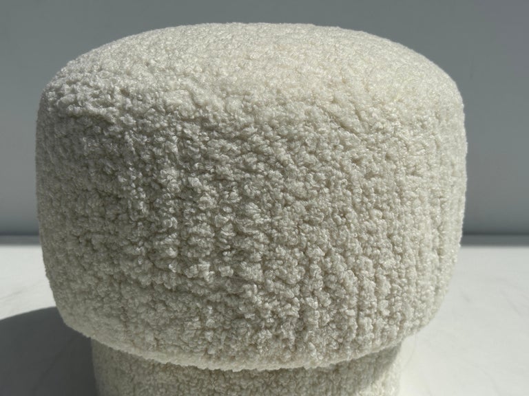 Bucle Mushroom Poof Stool For Sale at 1stDibs