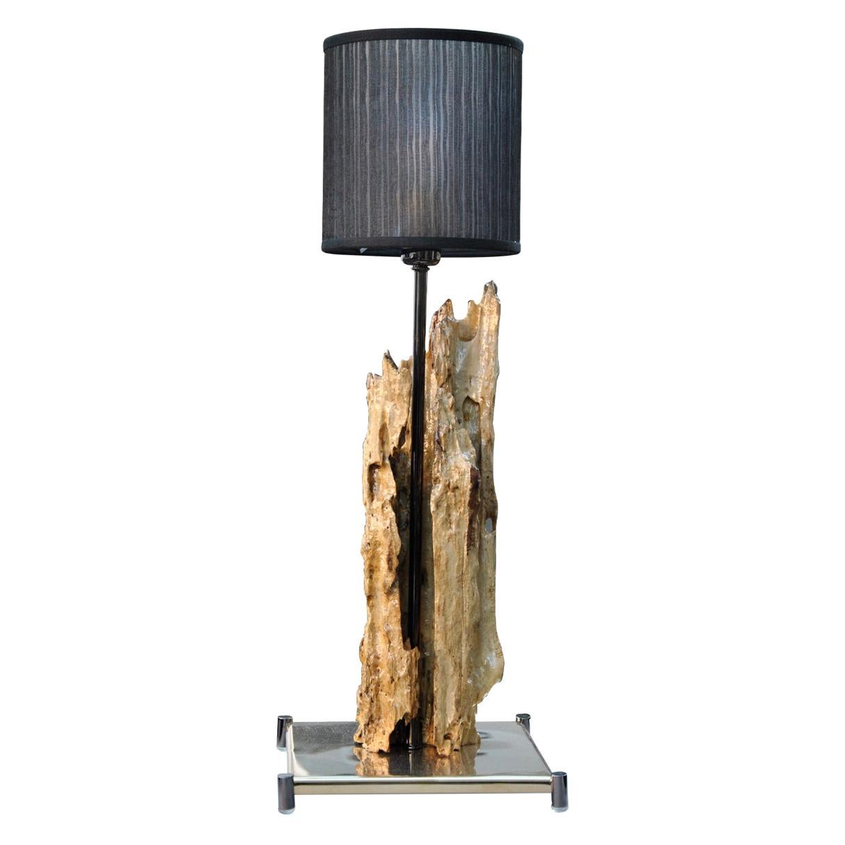 Turner Table Lamp in Oro Nero Gold Finish For Sale at 1stDibs