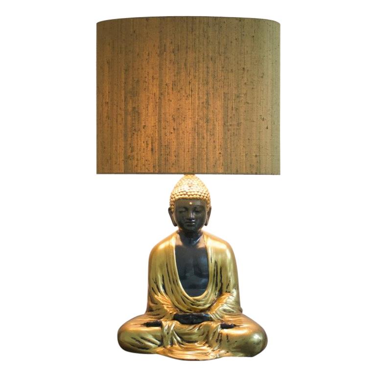 Buddha Ceramic Table Lamp from Italy, 1970s at 1stDibs