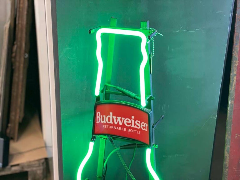 Budweiser neon sign, USA 1989 at 1stDibs | budweiser wall light ...