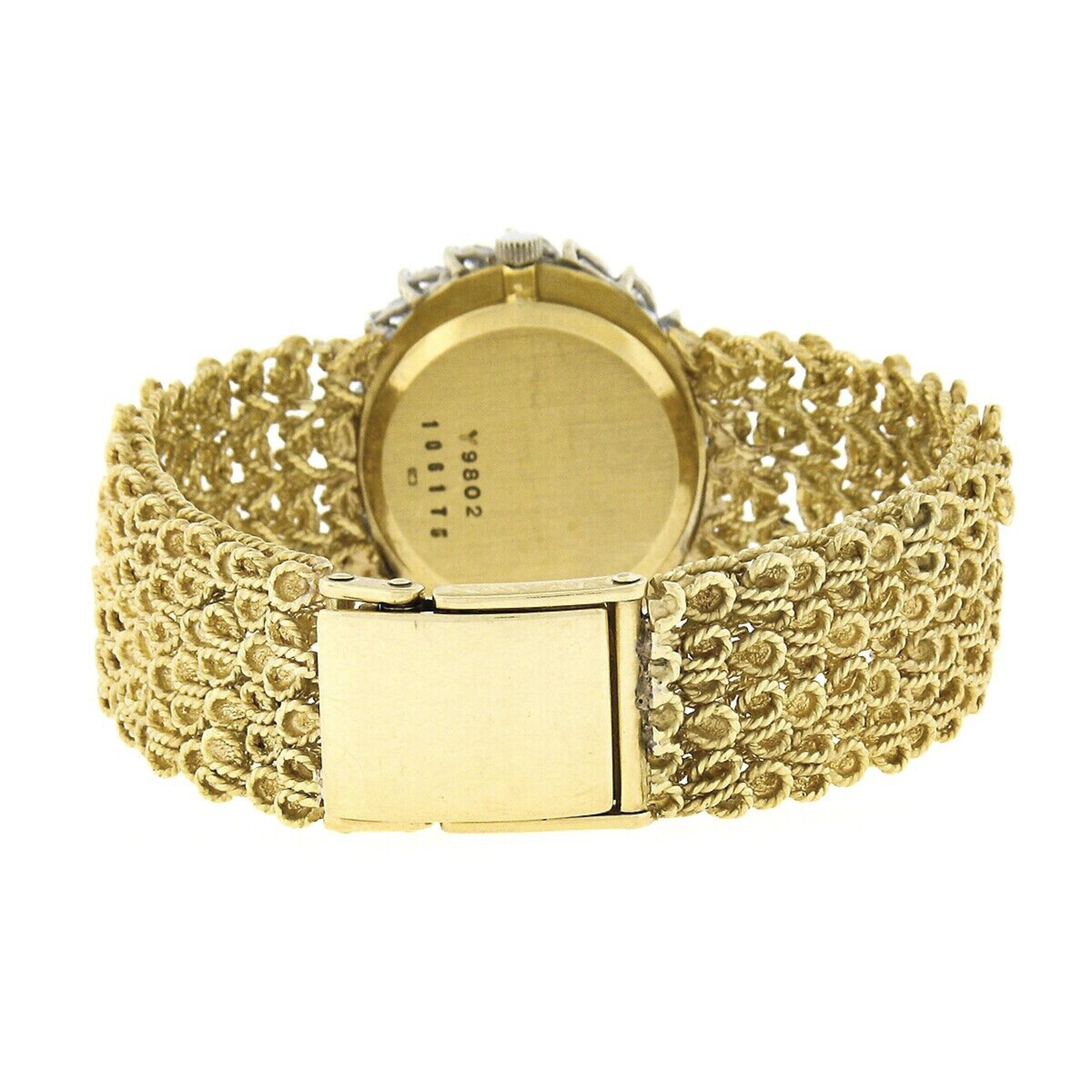 Bueche Girod Tigers Eye 18k Gold 2.64ctw Marquise Diamond Oval Wrist ...