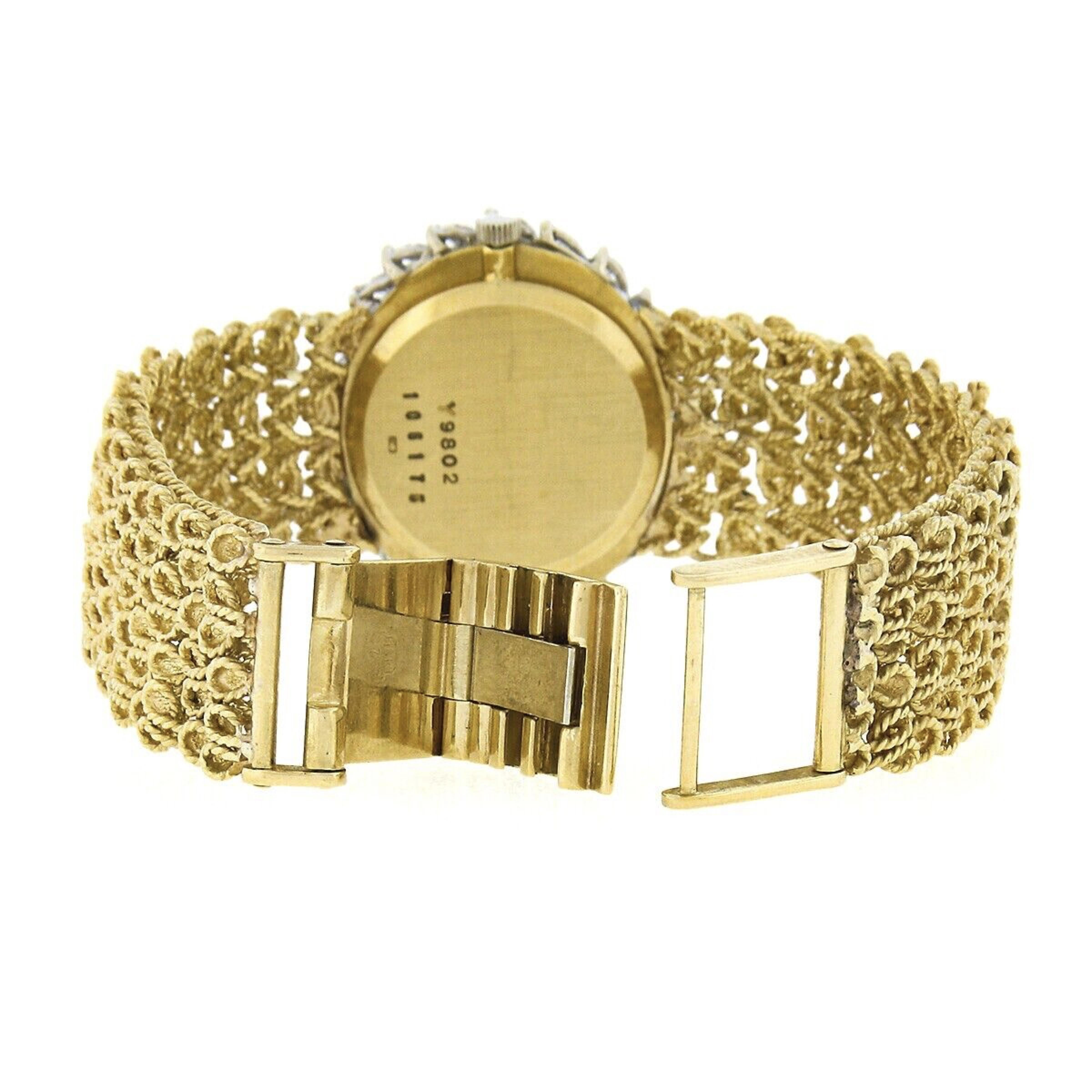 Bueche Girod Tigers Eye 18k Gold 2.64ctw Marquise Diamond Oval Wrist ...