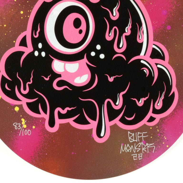 Buff Monster - Looking forward (Black/Pink) For Sale at 1stDibs
