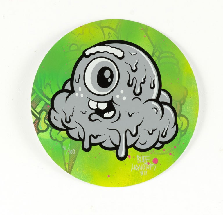 Buff Monster - Looking forward (Grey/Green) For Sale at 1stDibs