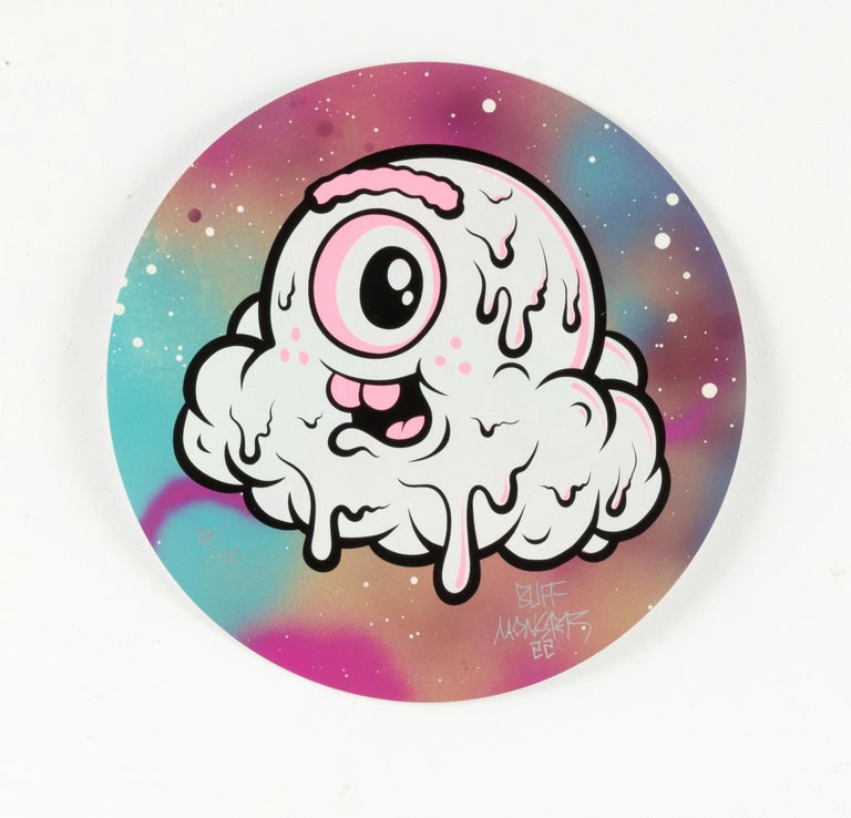 Buff Monster - Looking forward (Silver/Pink) For Sale at 1stDibs