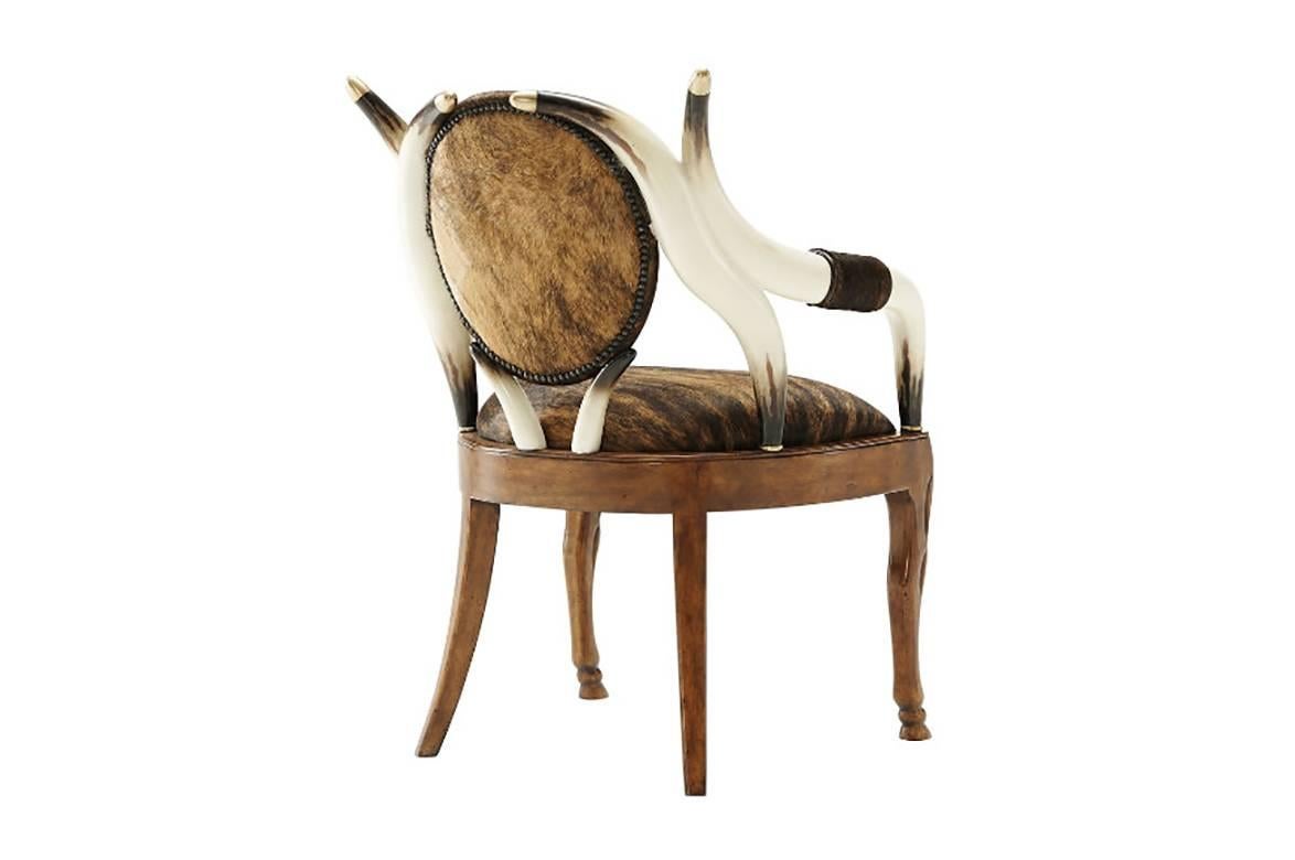 Buffalo Horn Armchair For Sale at 1stDibs