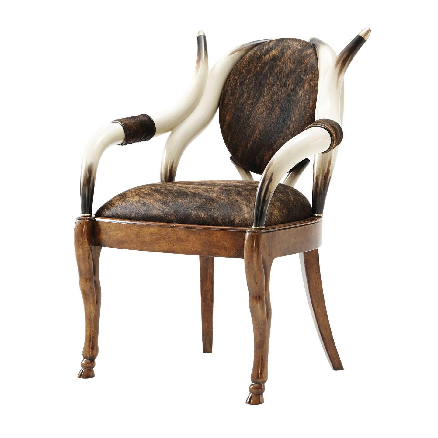 Buffalo Horn Armchair For Sale at 1stDibs