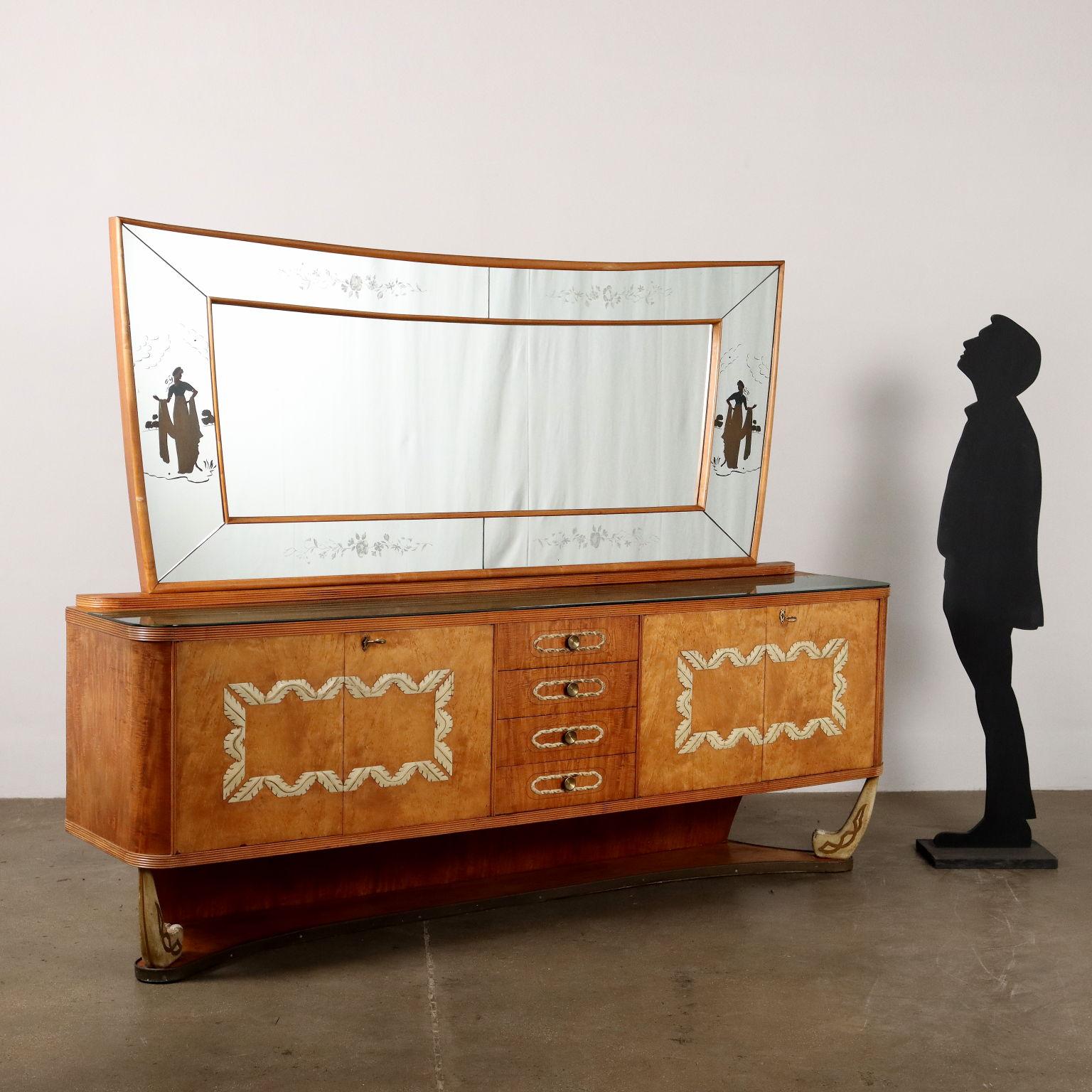 Buffet Consorzio Esposizioni Mobili Cantù Anni 50 at 1stDibs | mobili ...